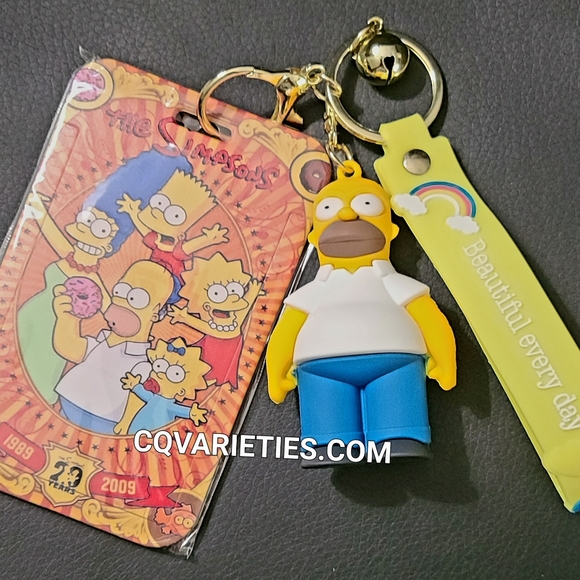 Unbranded | Other | The Simpsons Id Badge Holder With Key Rings And ...
